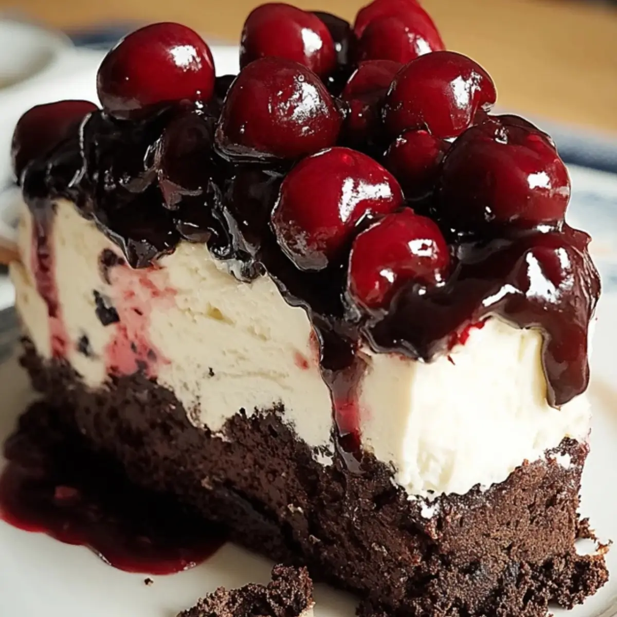 Rich Black Forest Cheesecake with Cherry Topping – 5 Easy Steps ...