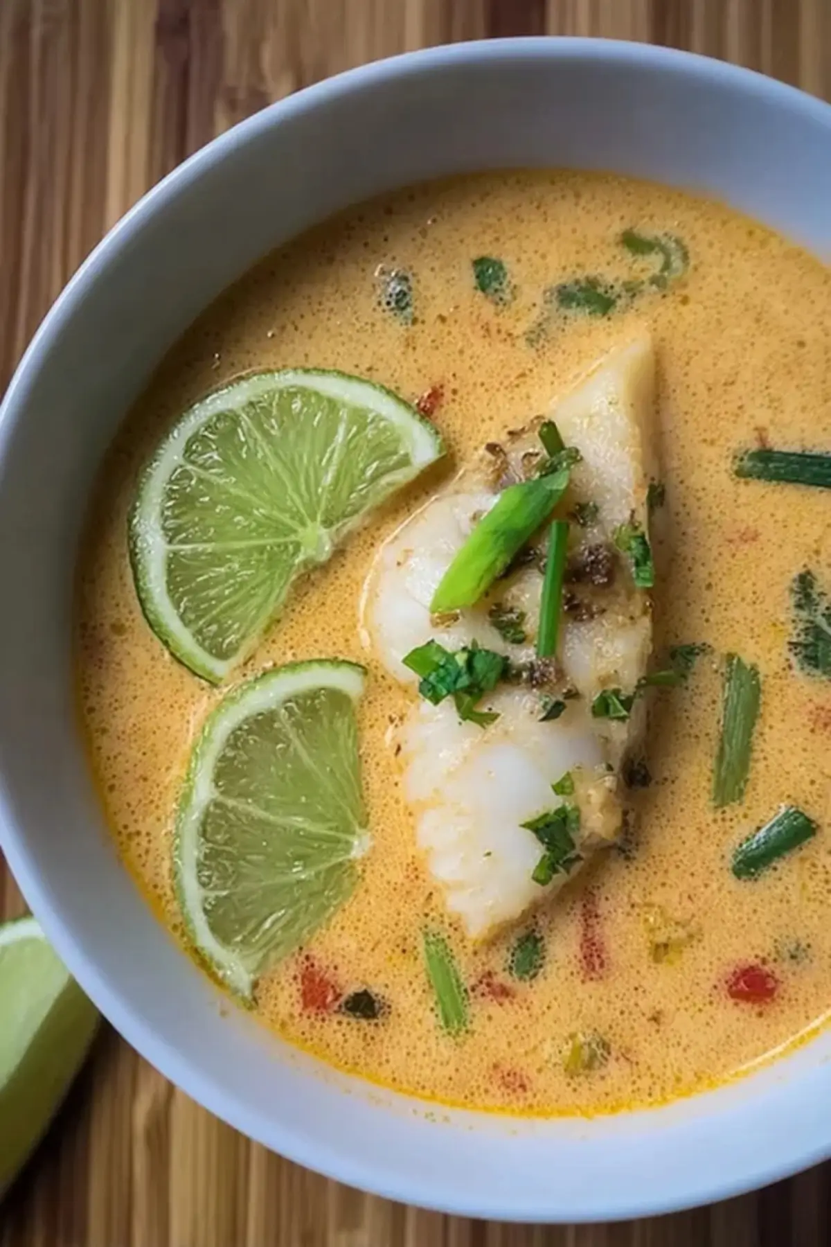 Coconut Lime Fish Soup Recipe - 15-Minute Comfort Food - Sabores Recetas