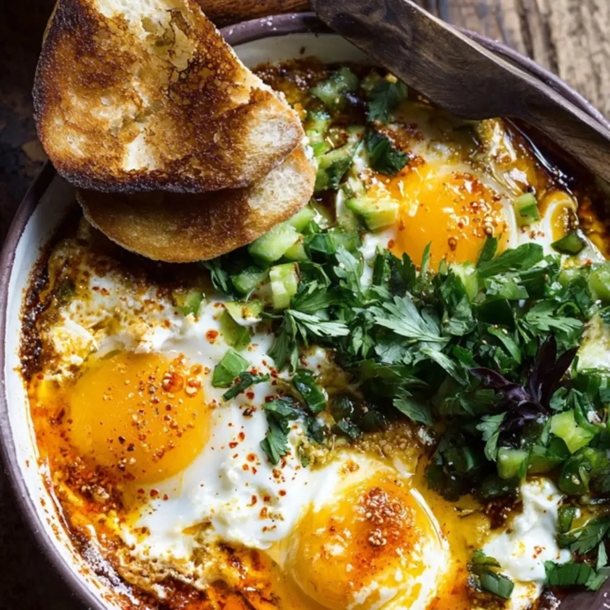 Turkish Eggs with Chile Butter: Flavorful & Easy Recipe - Sabores Recetas