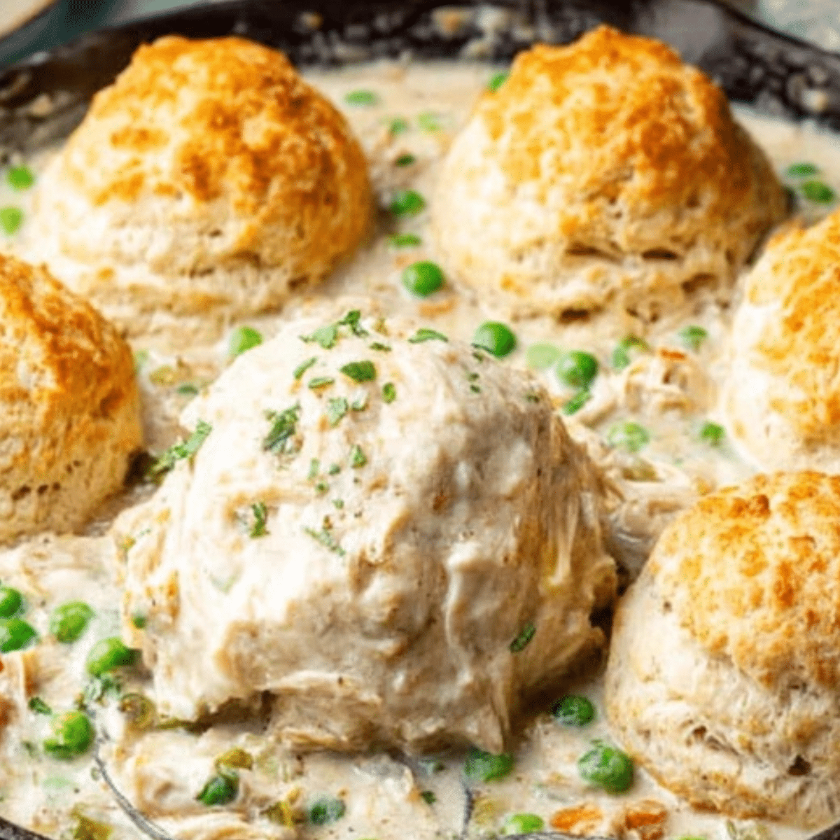 Country Chicken and Biscuits Recipe – 1 Easy Comfort Food - Sabores Recetas