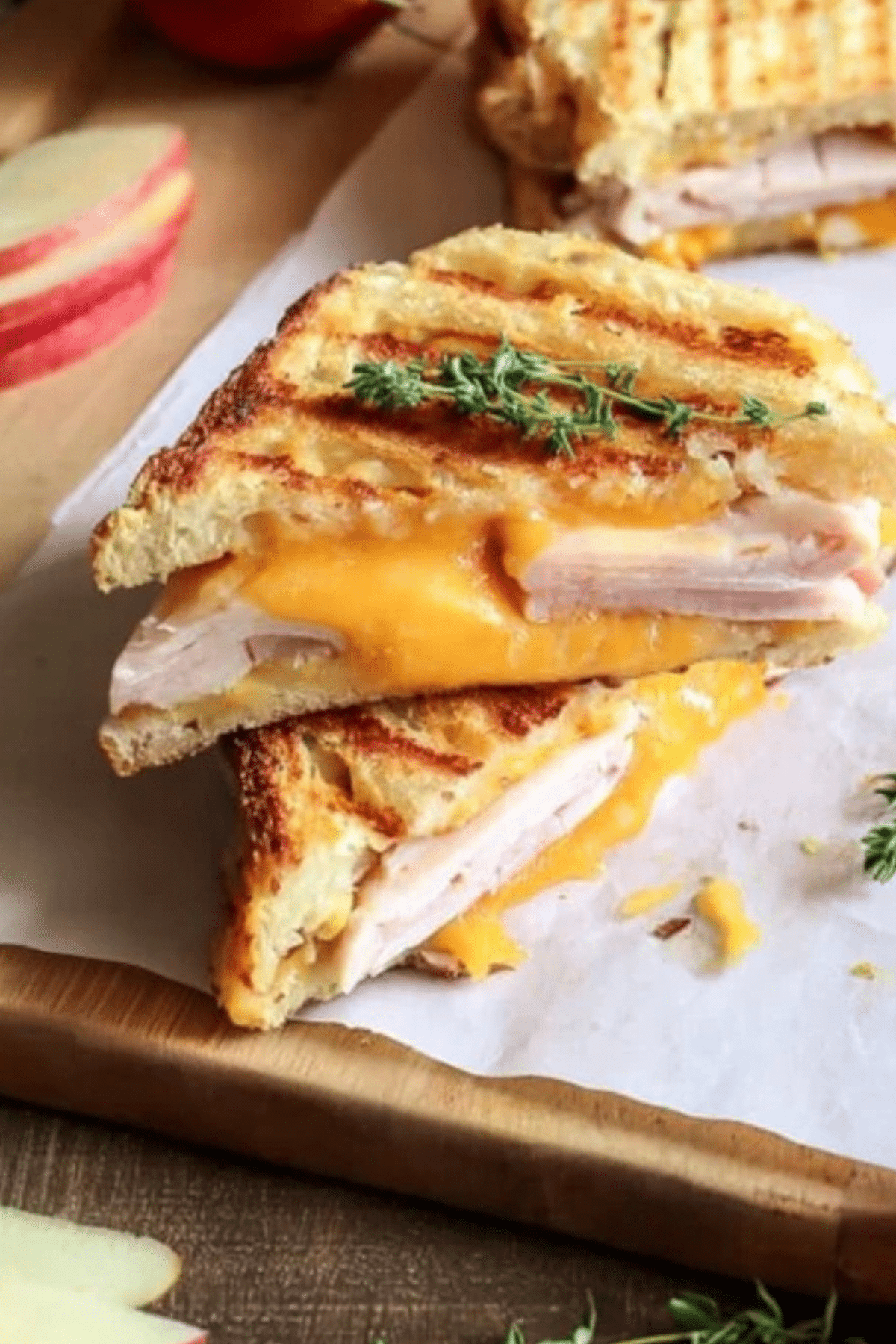 Turkey Apple and Cheddar Panini – Easy Fall Recipe - Sabores Recetas