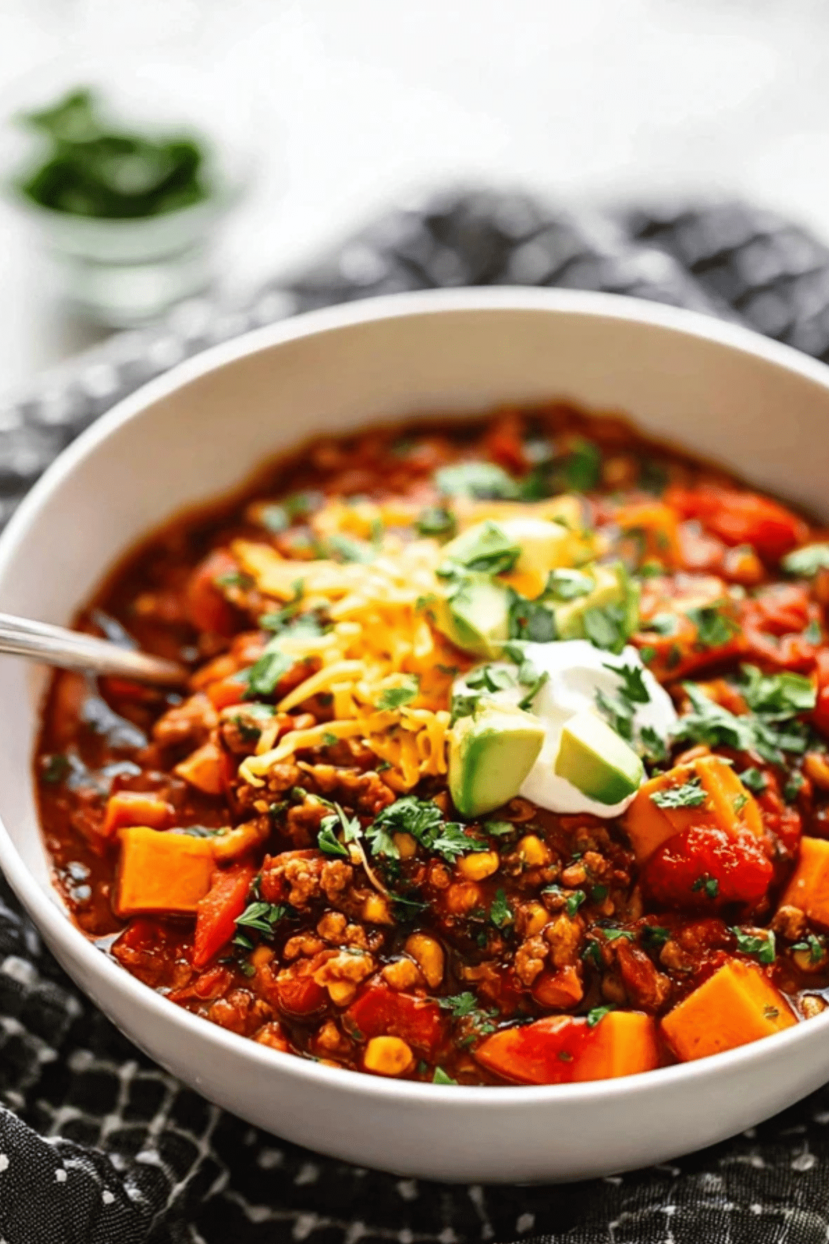 Turkey Sweet Potato Chili Recipe – Easy & Healthy - Sabores Recetas